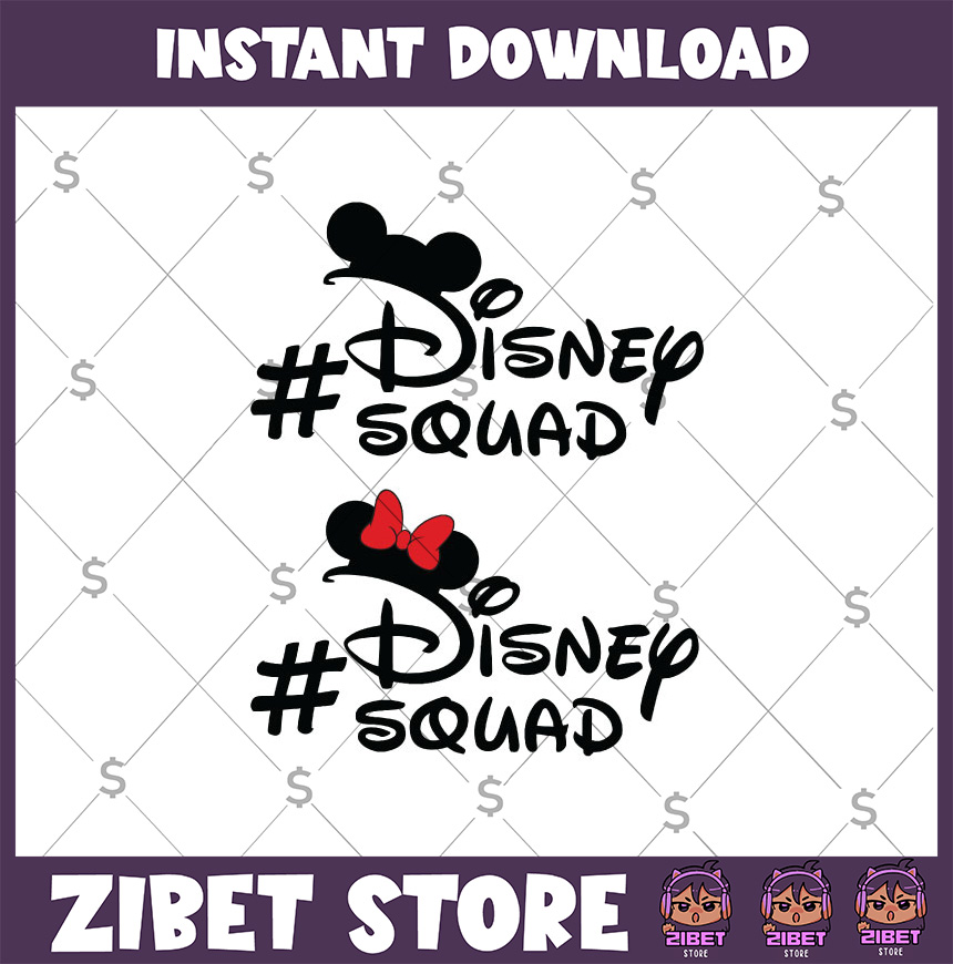 Disney Squad SVG / Minnie mouse SVG / Mickey mause SVG / Dis | Inspire ...