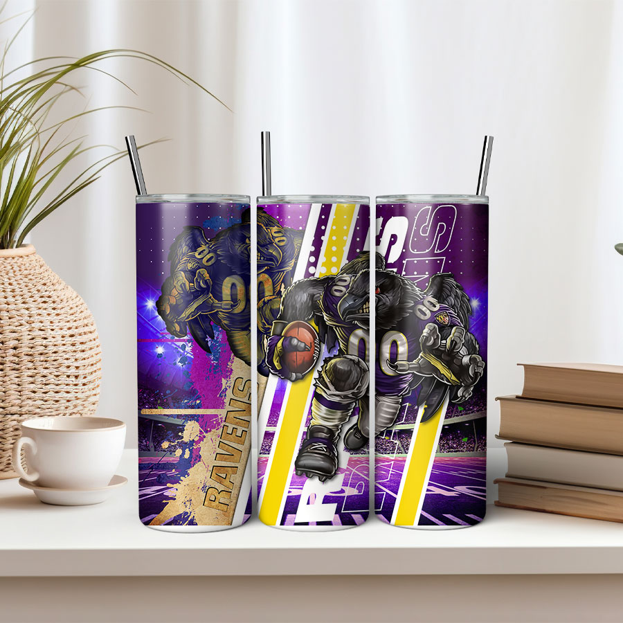 3D Inflated Baltimore Ravens Tumbler Png, 3D Inflated Footba - Inspire ...