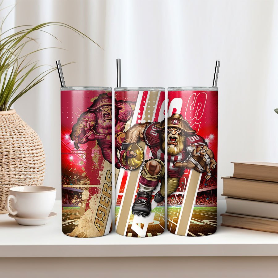 3D Inflated San Francisco 49ers Tumbler Png, 3D Inflated Foo - Inspire ...
