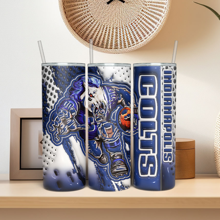 3D Inflated Football Team 20 oz Tumbler Wrap PNG, 3D Inflate - Inspire ...