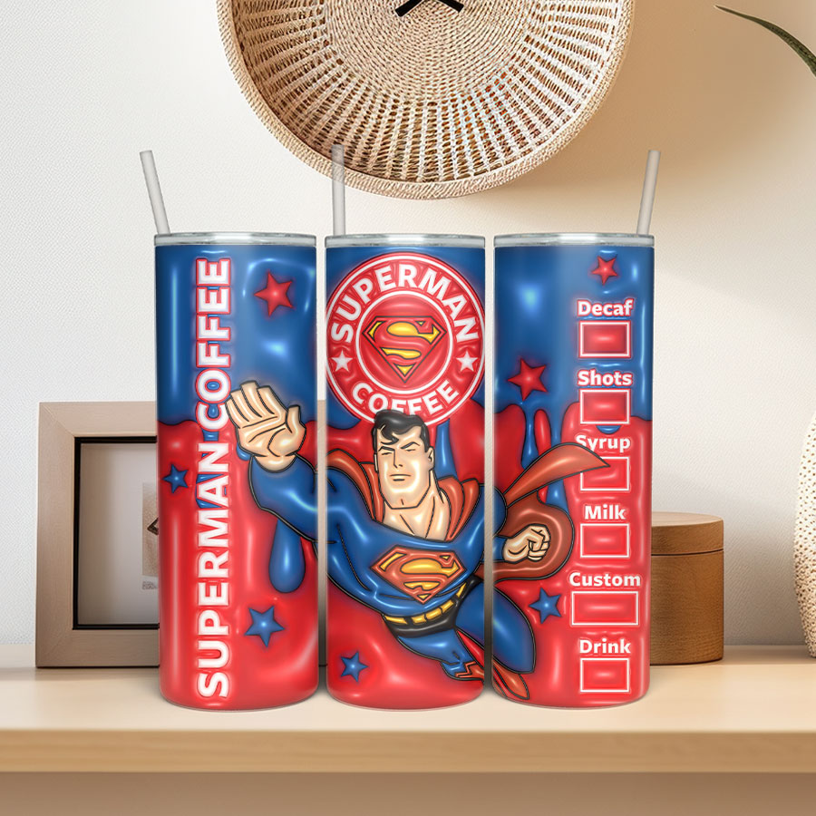Superman Tumbler Wrap, Superman Tumbler coffee, Tumbler PNG, | Inspire ...