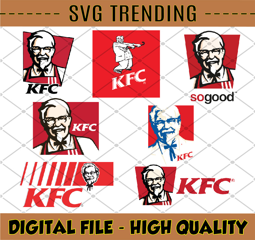 Kentucky Fried Chicken Logo Bundle svg, KFC svg, fastfood sv - Inspire ...