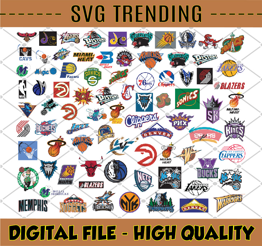 NBA Logo Bundle SVG, Nba Svg, Basketball svg, Png, Svg, Jpg, | Inspire ...