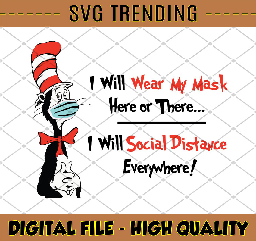 Dr Seuss Digital Download, Dr Seuss Face Mask svg, Cat in th - Inspire ...