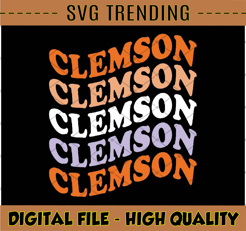 Clemson SVG, College, University svg, college football, spor - Inspire ...