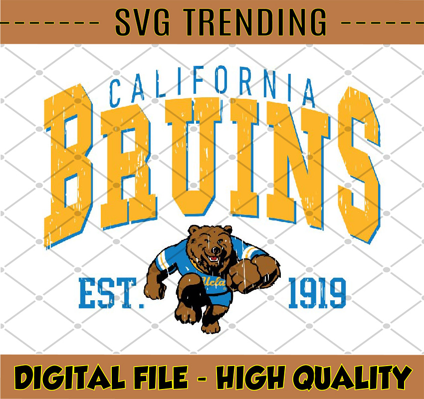 Vintage 90's California Bruins Svg, California Svg, Vintage - Inspire ...