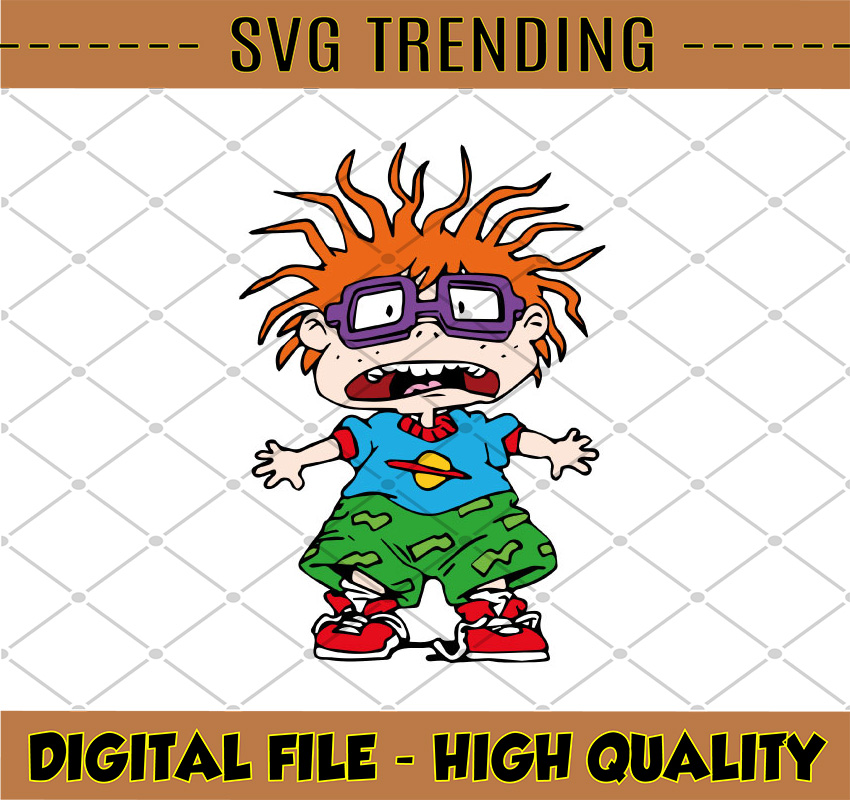 Chuckie Finster Rugrats SVG, PNG, dxf, Cricut, Silhouette Cu | Inspire ...