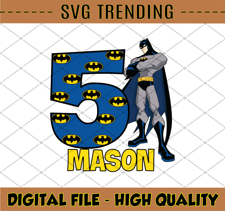 Personalized Name Batman Birthday Svg, Batman Birthday Svg, | Inspire ...