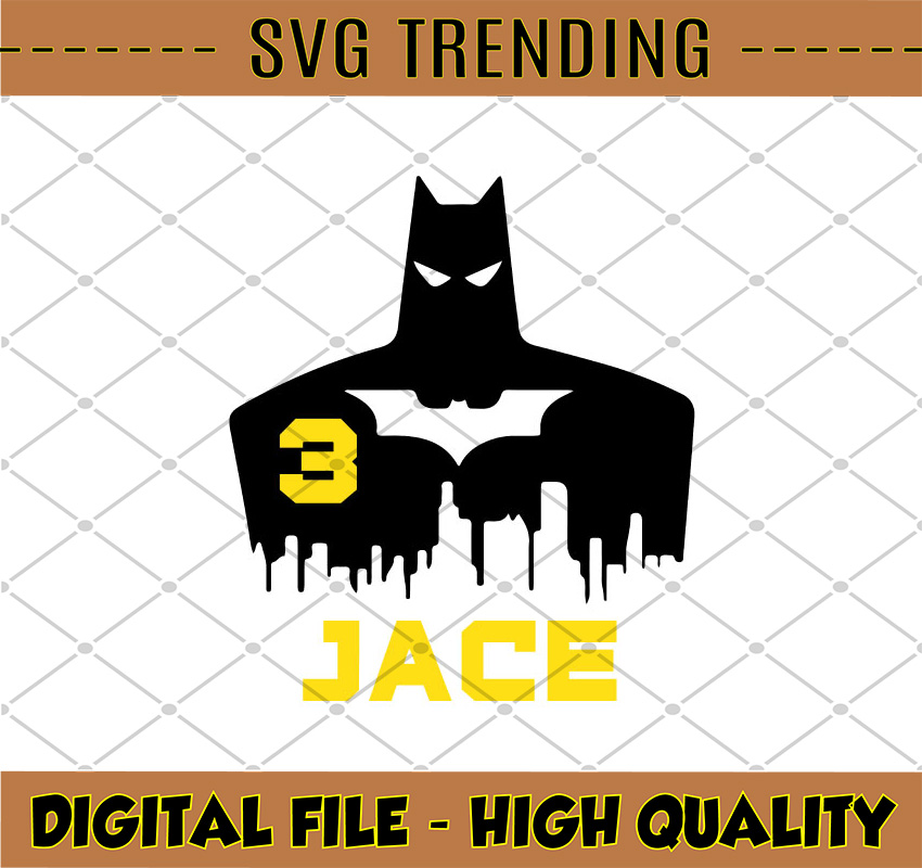 Personalized Name Batman Birthday Svg, Boys Birthday Svg, Di - Inspire ...