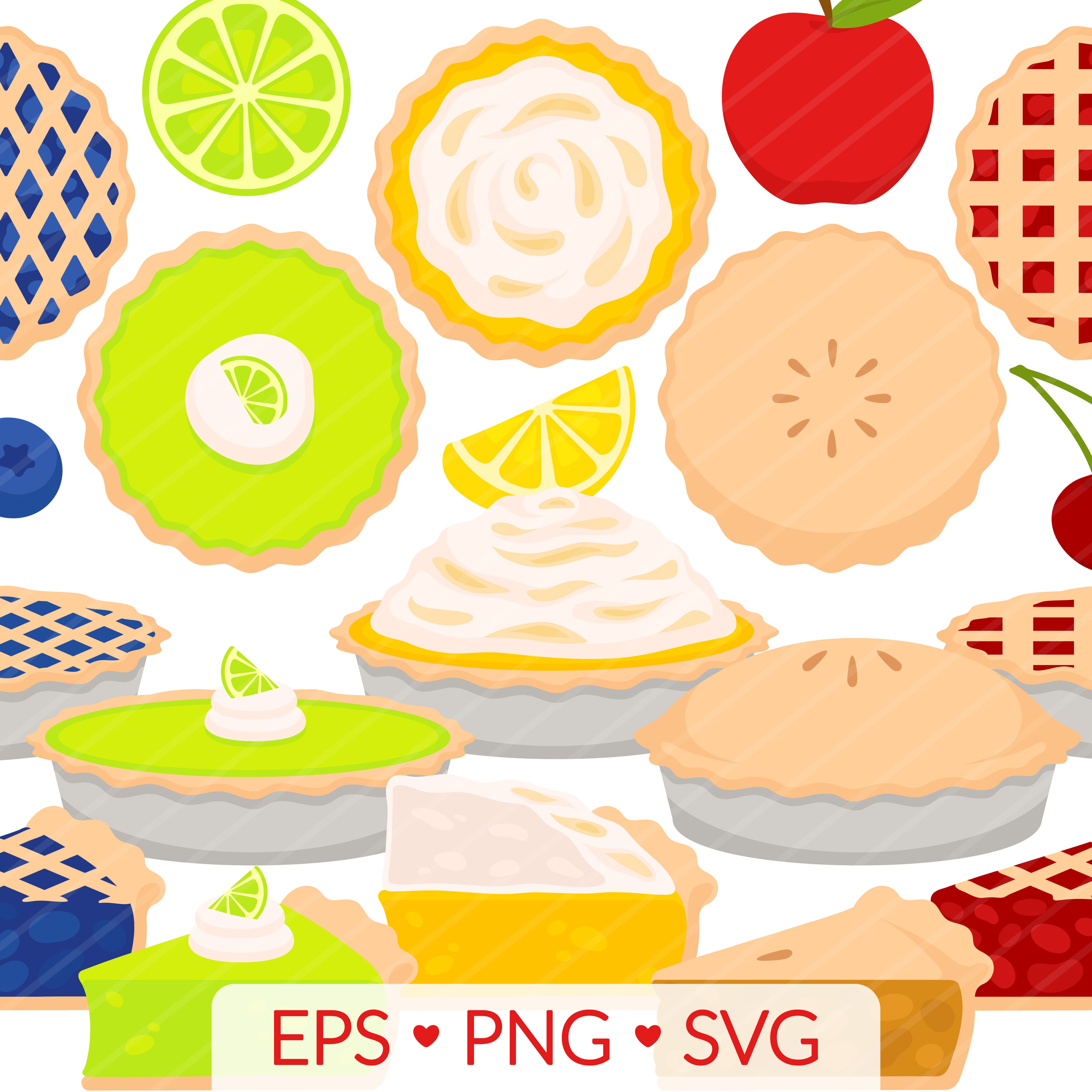 Pie Clipart - SVG, PNG, EPS Images - Pi Day Bakery Baking Pi | Inspire ...