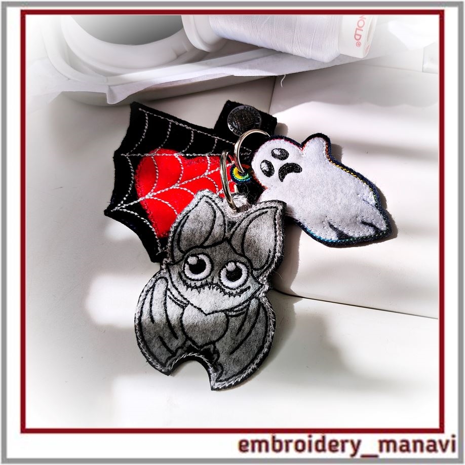 Halloween Key Fobs In The Hoop Machine Embroidery Design ITH | Inspire ...