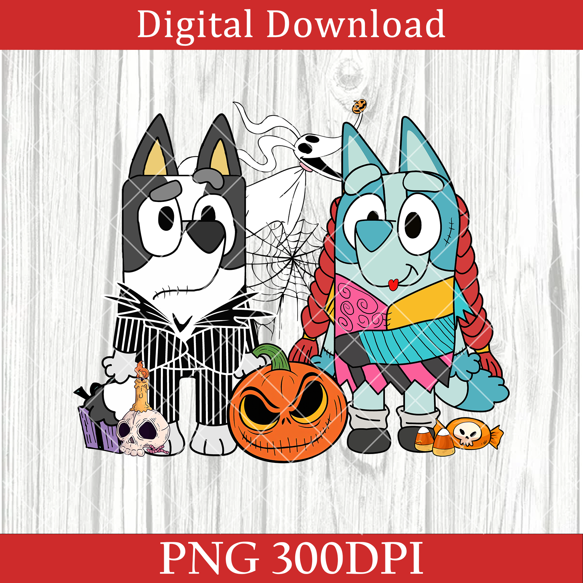 Retro Bluey PNG, Bluey Theme Halloween Party PNG, Bluey Cart | Inspire ...