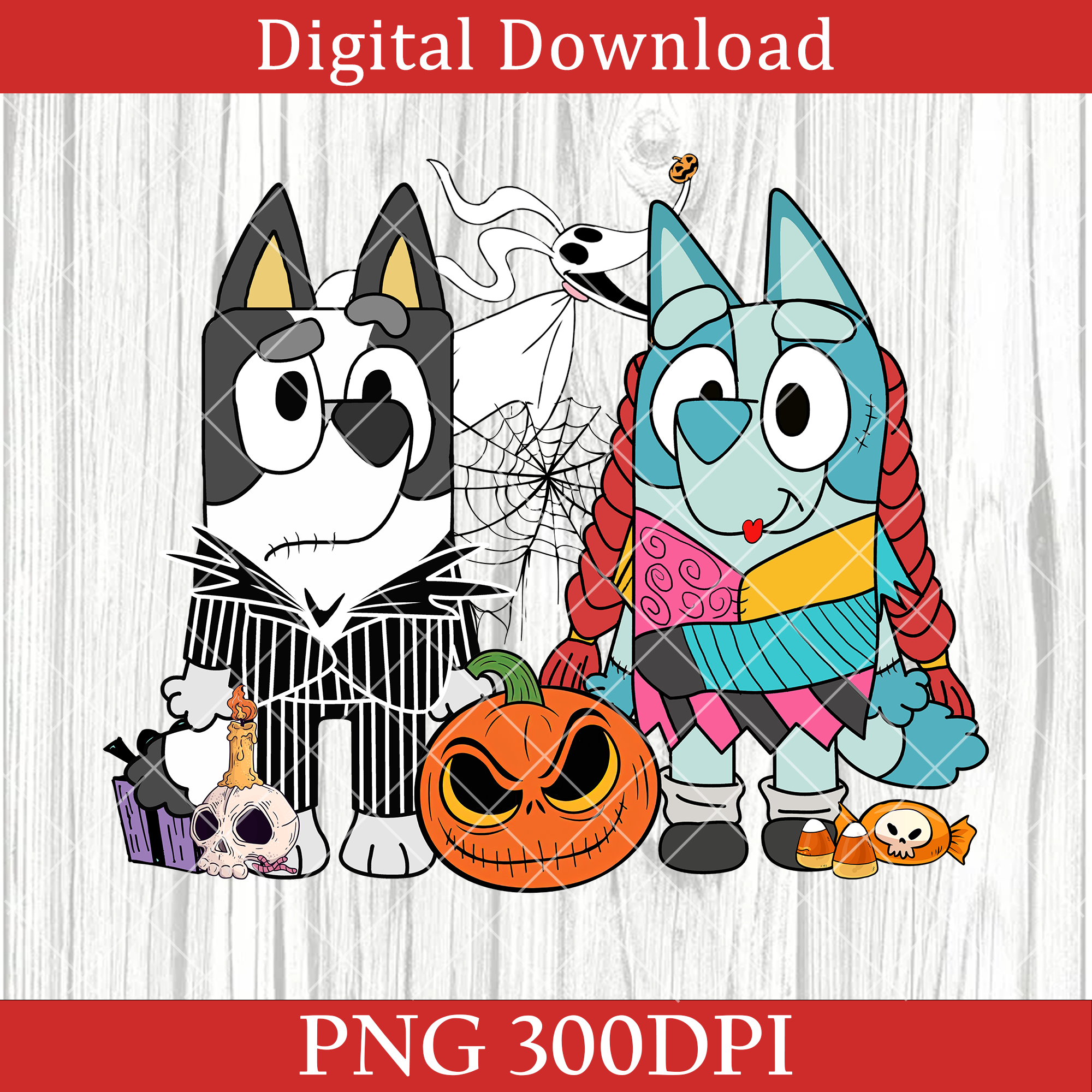 Bluey Trick or Treat Halloween PNG, Bluey Halloween, Bluey D | Inspire ...