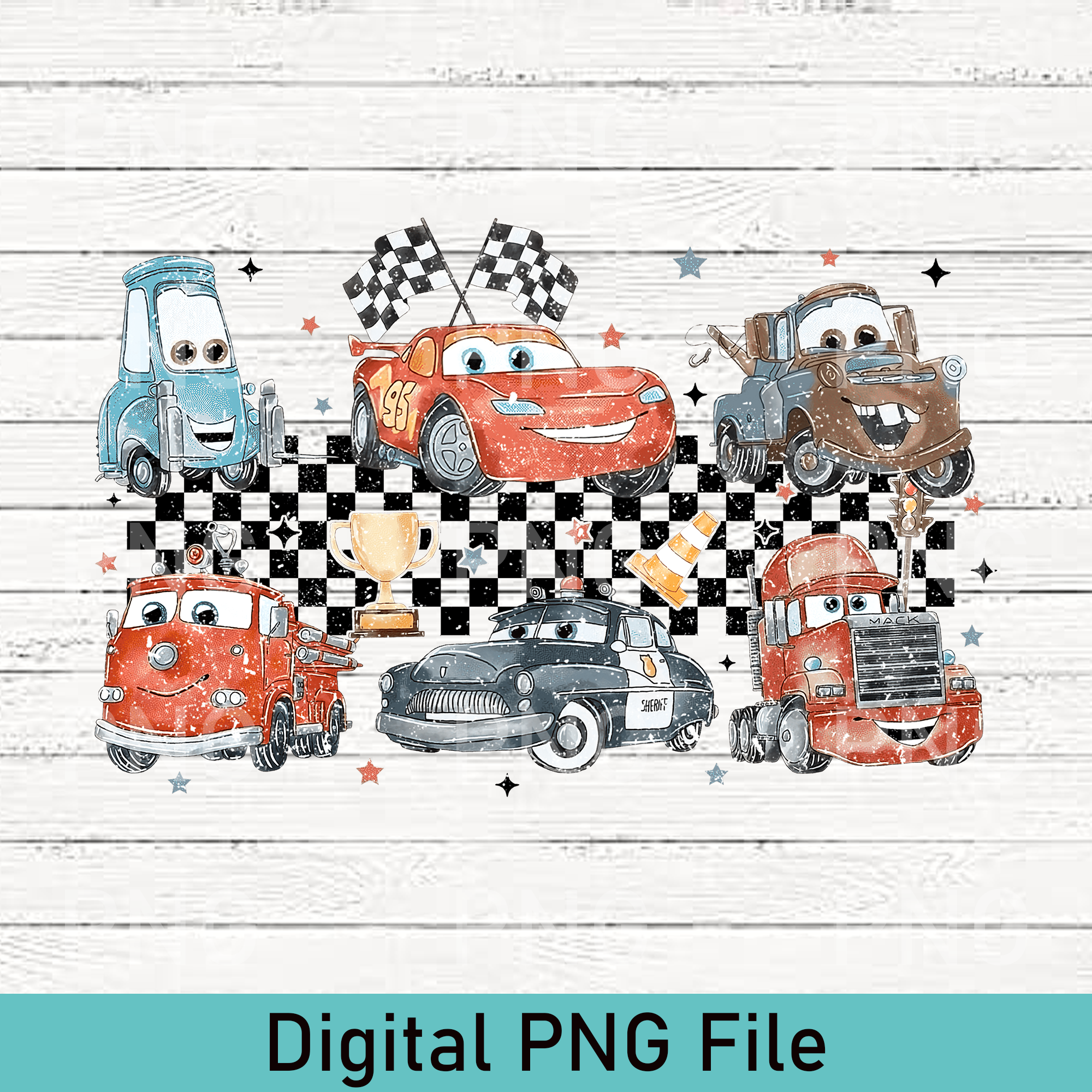 Disney Cars PNG, Lightning Mcqueen PNG, Vintage Disney Cars - Inspire ...