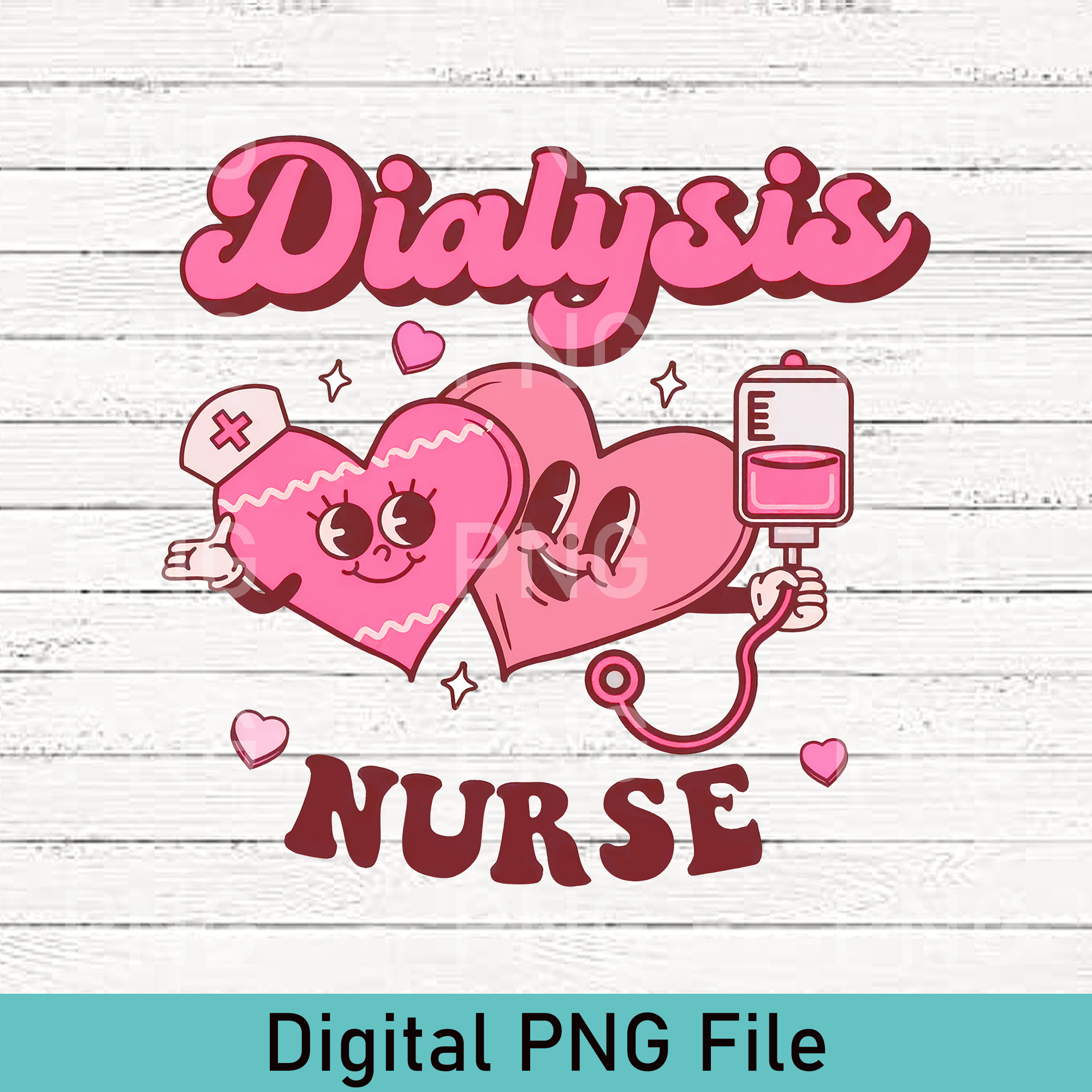 Dialysis Nurse Squad png, Groovy Valentines Day Infusion PED - Inspire ...