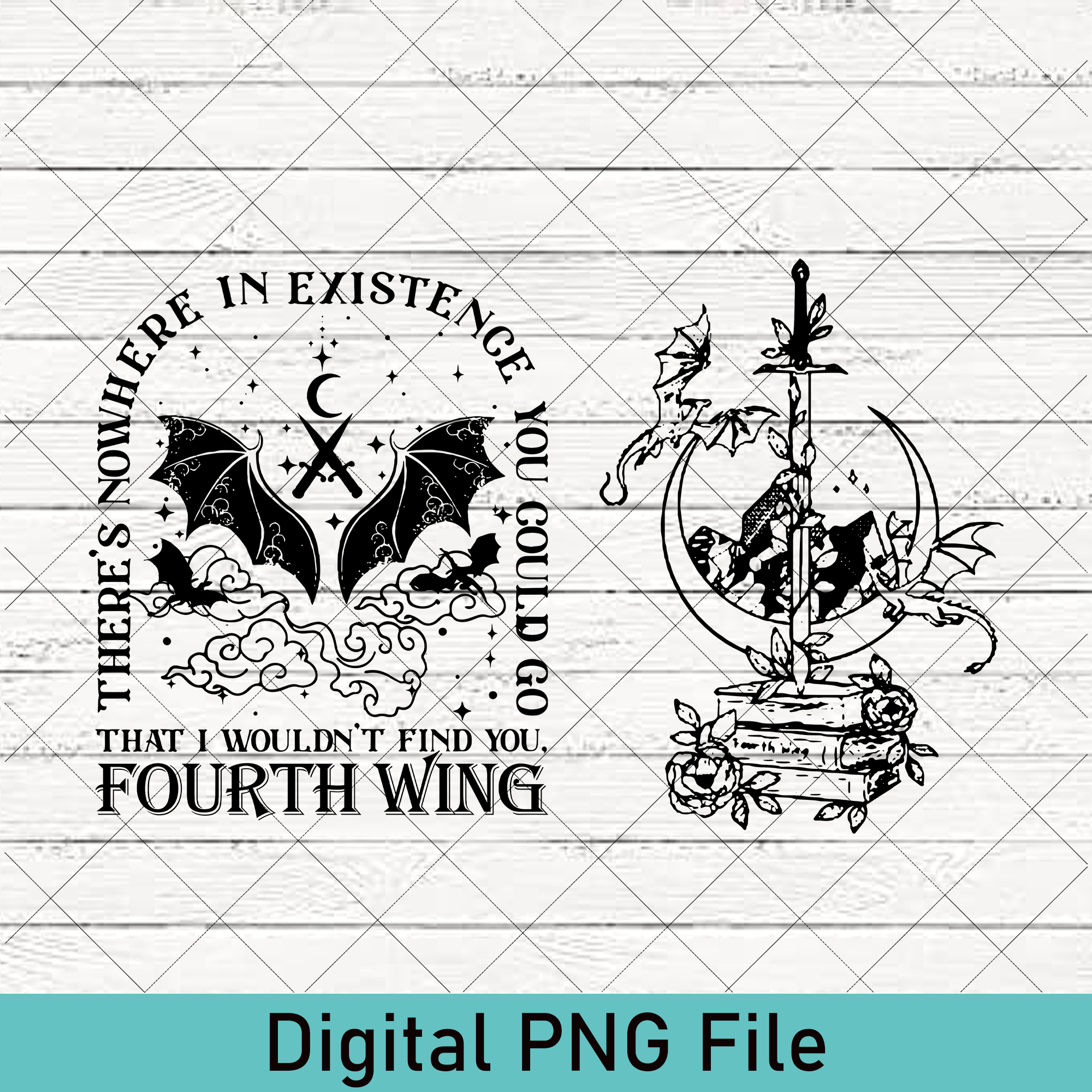 Funny Fourth Wing Embroidered PNG, Basgiath War College, YA | Inspire ...