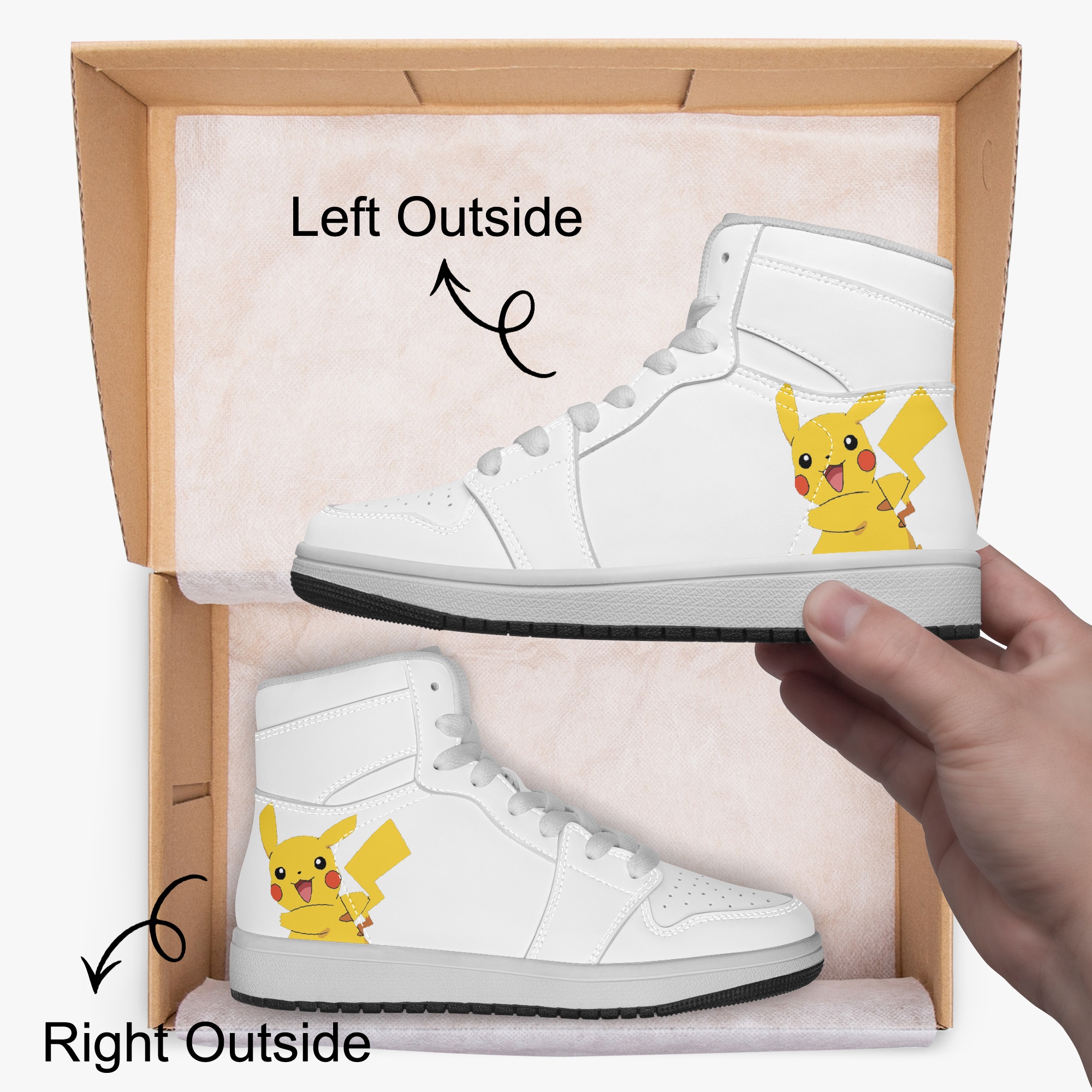 PIKACHU Edition Child High Top Shoes Sneaker | Inspire Uplift