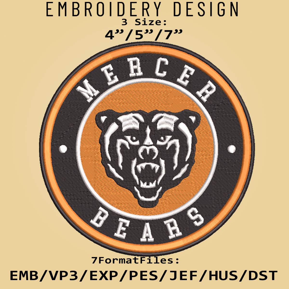 NCAA Logo Samford Bulldogs, Embroidery design, Embroidery Fi | Inspire ...