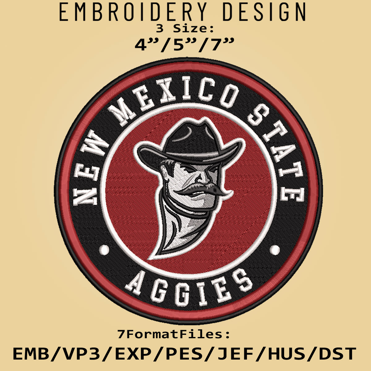 New Mexico State Pistol Pete Logo