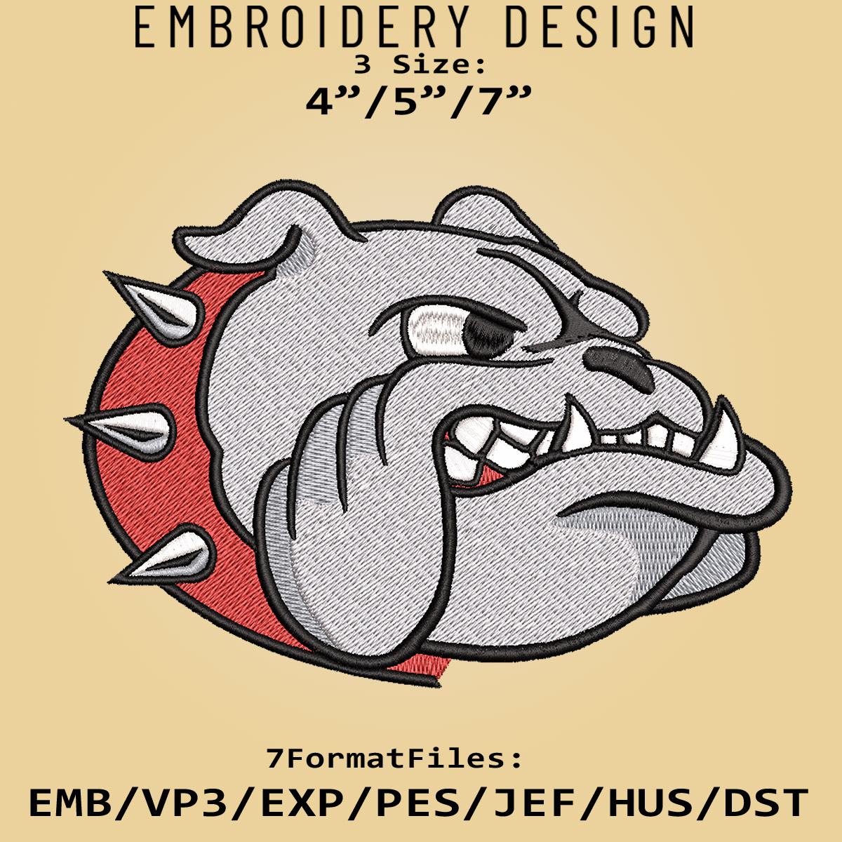 NCAA Logo Samford Bulldogs, Embroidery design, Embroidery Fi | Inspire ...