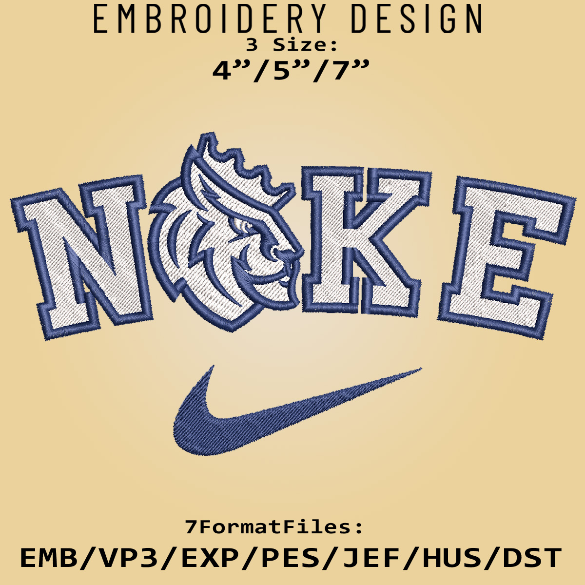 NCAA Logo Nike Queens University Royals Embroidery design, E | Inspire ...