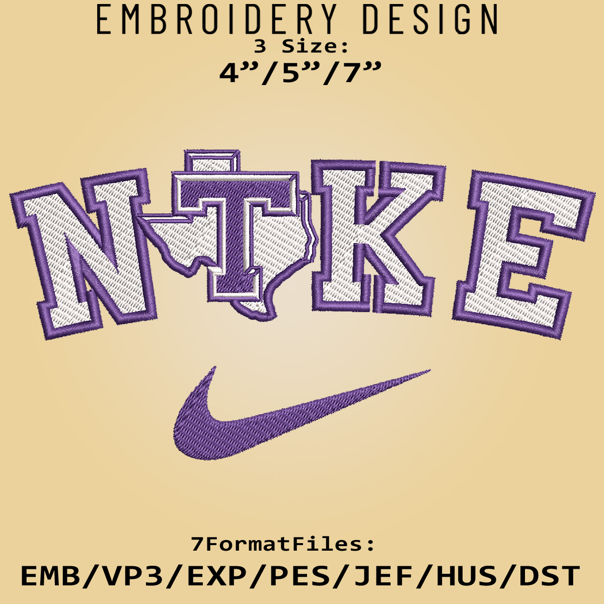 NCAA Logo Nike Tarleton Texans Embroidery design, Embroidery | Inspire Uplift