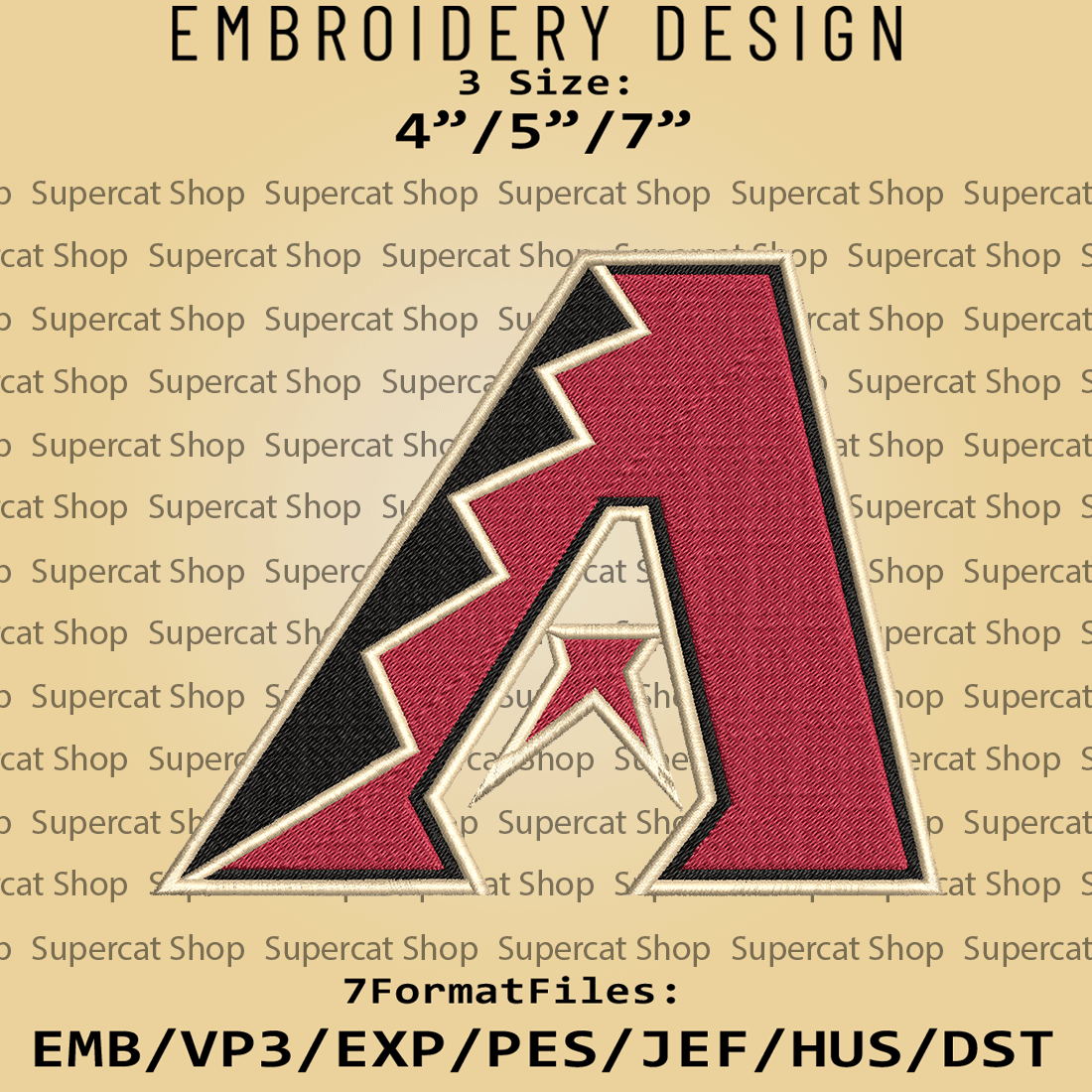 Arizona Diamondbacks MLB Embroidery Designs, MLB Logo Embroi | Inspire ...