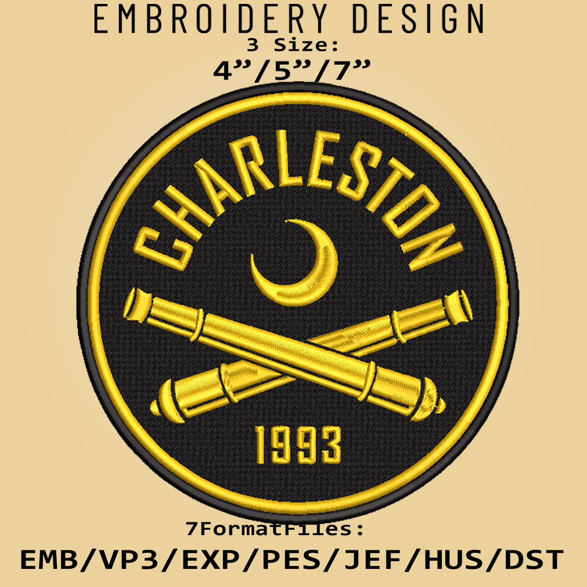 Charleston Battery USL Embroidery Designs, USL Logo Embroide | Inspire ...