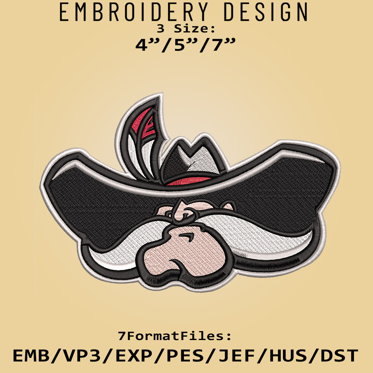 UNLV Rebels NCAA Logo, Embroidery design, NCAA UNLV Rebels, | Inspire ...