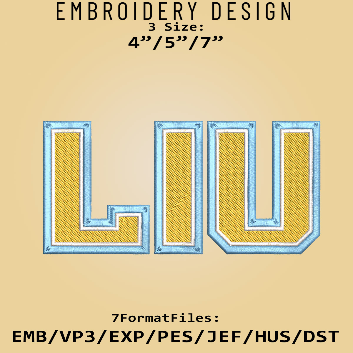 NCAA Long Island University Sharks Logo, Embroidery design, | Inspire ...