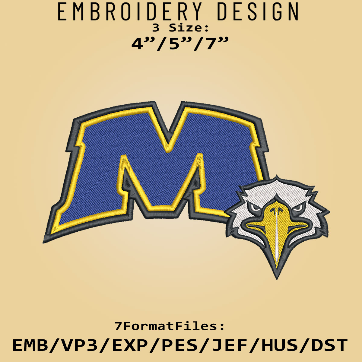 Morehead State Eagles NCAA Logo, Embroidery design, Morehead | Inspire ...