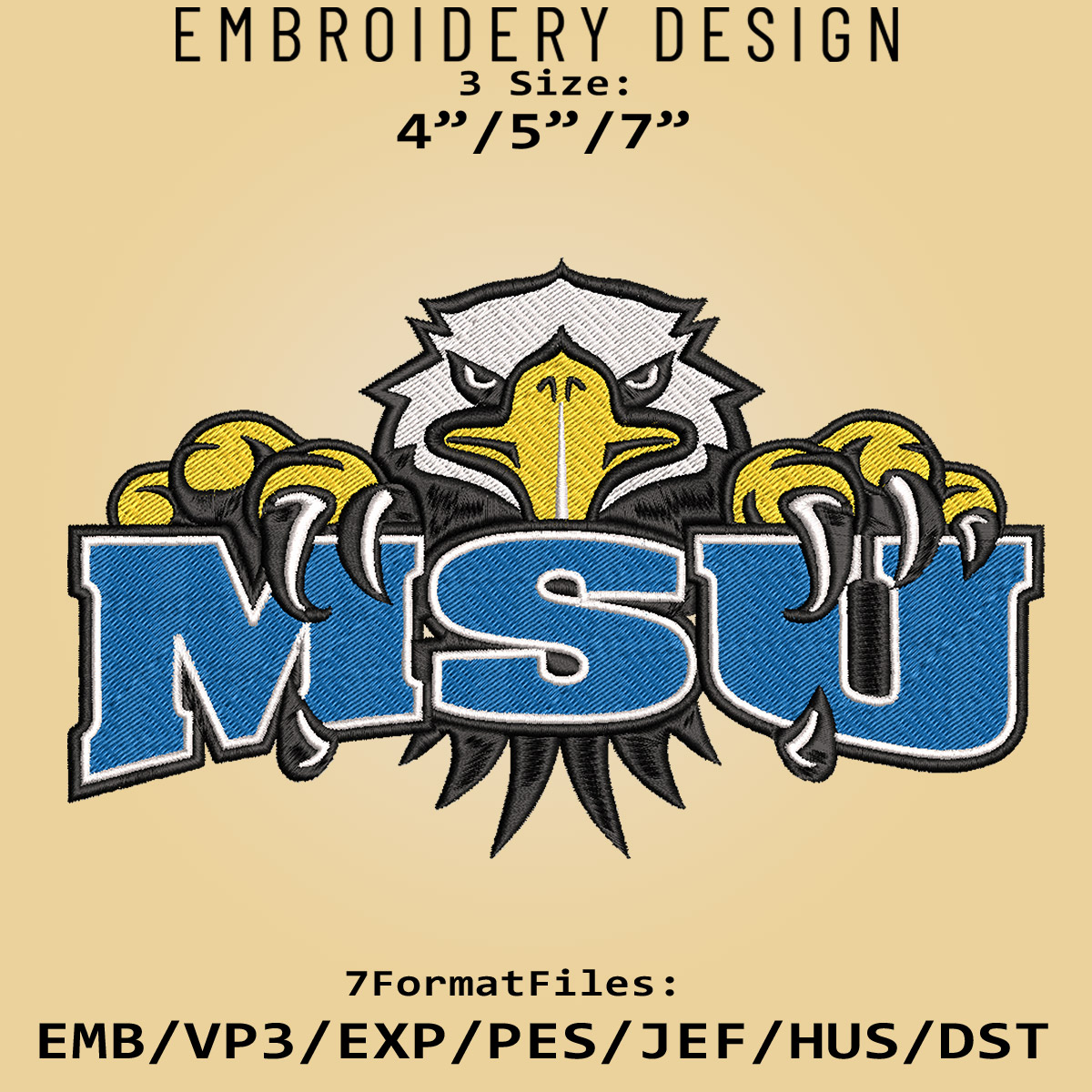NCAA Morehead State Eagles Logo, Embroidery design, NCAA Mor | Inspire ...
