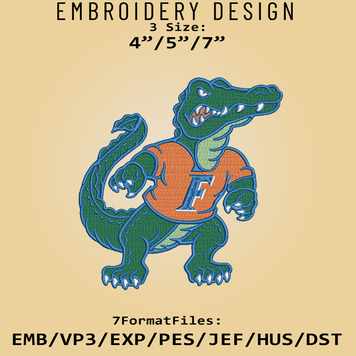 NCAA Florida Gators Logo, Embroidery design, Florida Gators | Inspire ...