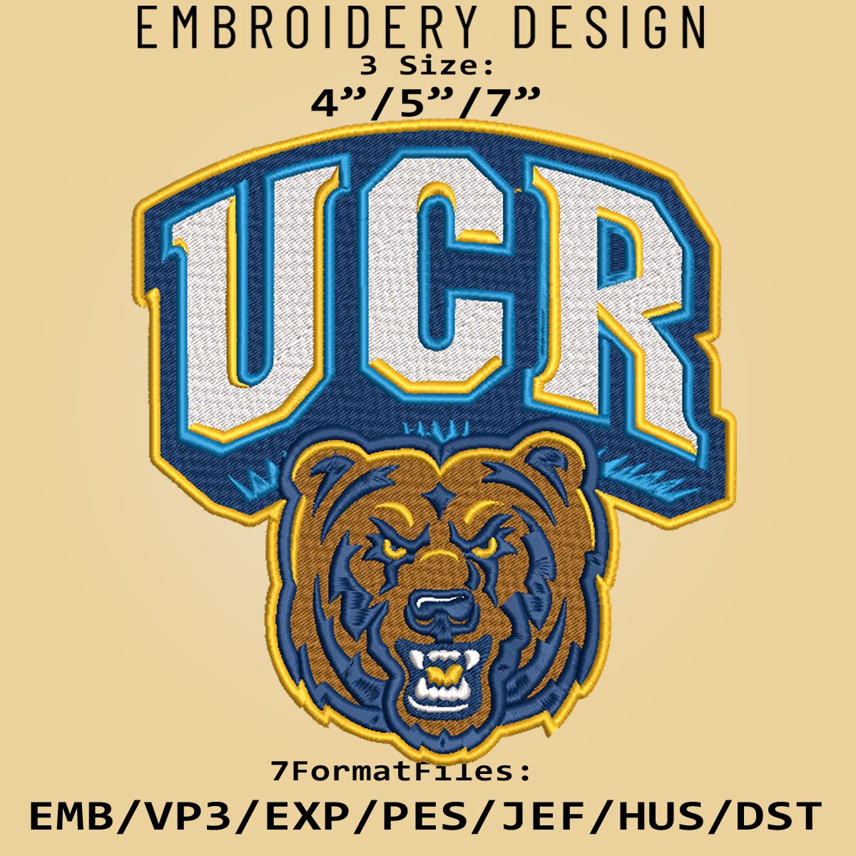 UC Riverside Highlanders NCAA Logo, Embroidery design, NCAA | Inspire Uplift