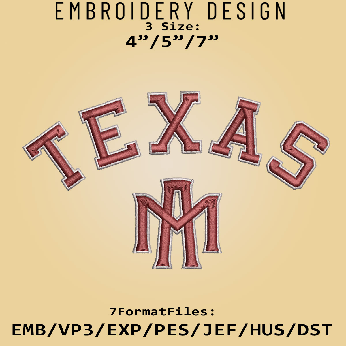 Texas A&M Aggies Logo NCAA, Embroidery design, NCAA Texas A& | Inspire ...
