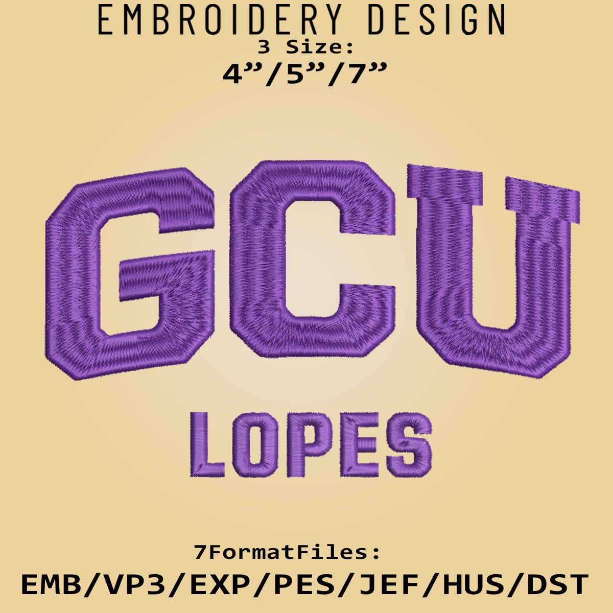 NCAA Grand Canyon Lopes Logo, Embroidery design, Grand Canyo | Inspire ...