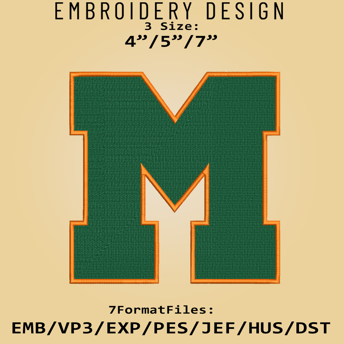 Miami Hurricanes Logo NCAA, Embroidery design, NCAA Miami Hu | Inspire ...