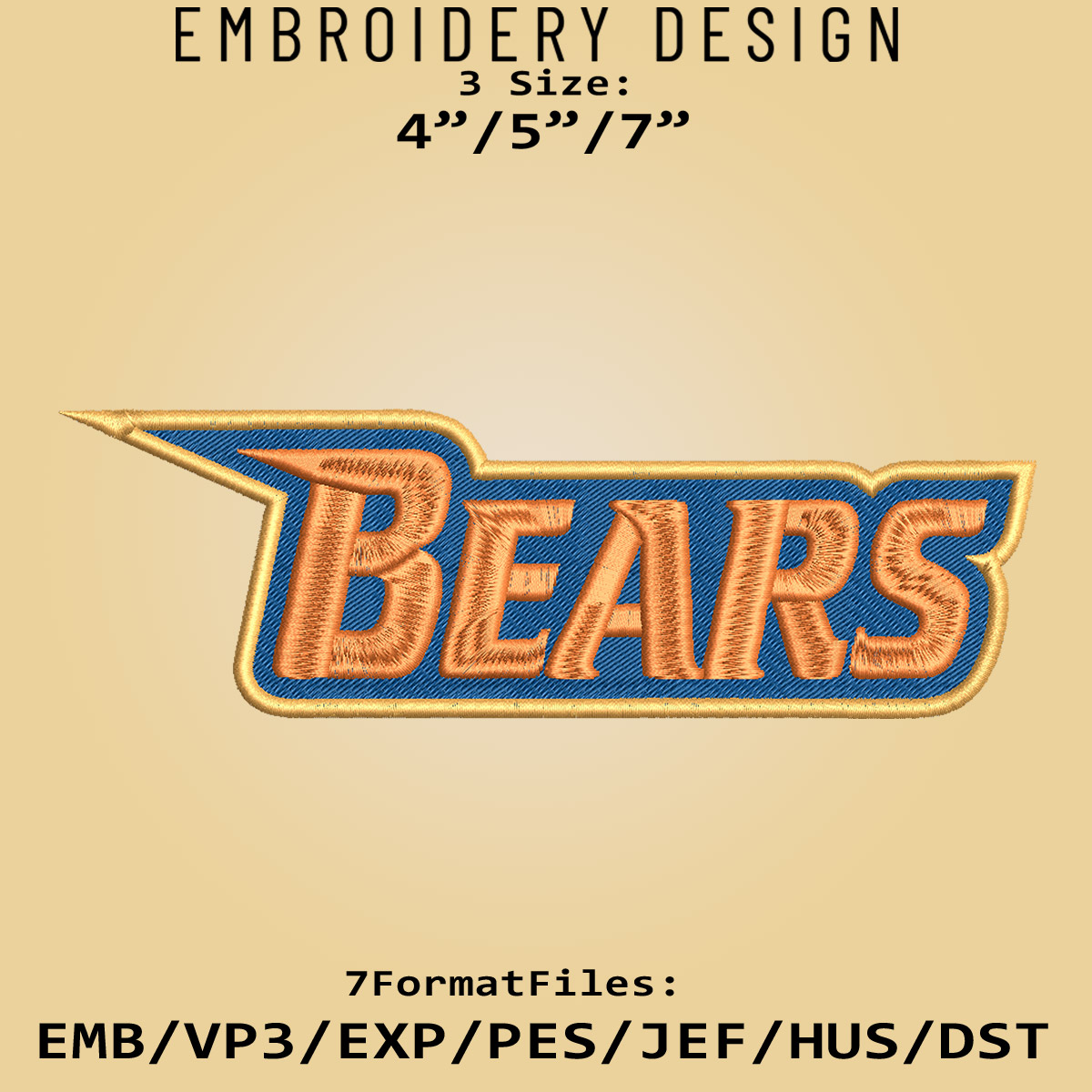 Morgan State Bears Logo NCAA, NCAA Embroidery design, Morgan | Inspire ...