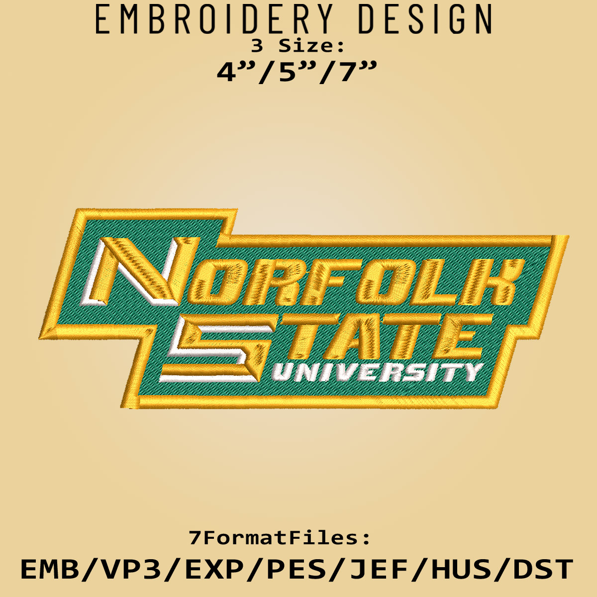 Norfolk State Spartans NCAA Logo, NCAA Embroidery design, No | Inspire ...