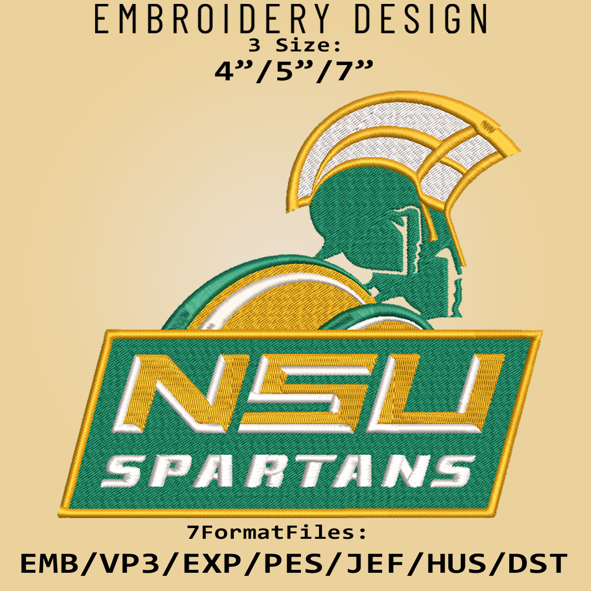 Norfolk State Spartans NCAA Logo, Embroidery design, NCAA No | Inspire ...