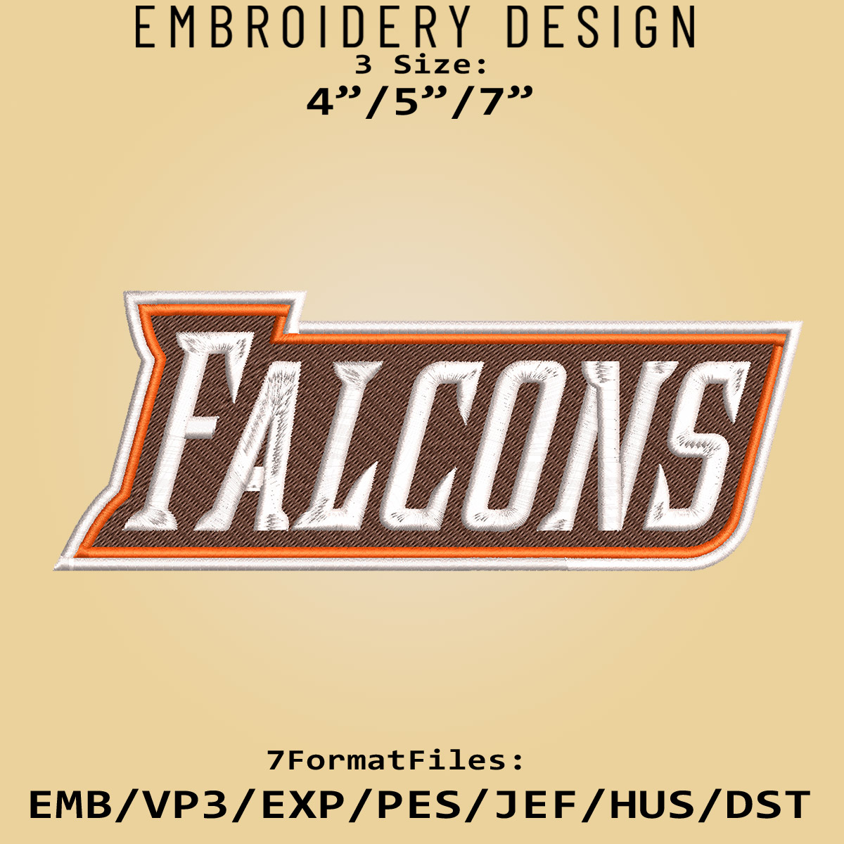 Bowling Green Falcons Logo, Embroidery design NCAA, NCAA Bow | Inspire ...