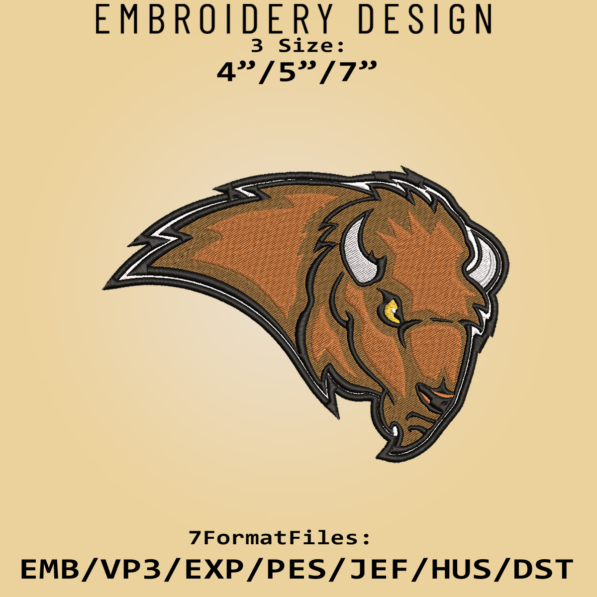Lipscomb Bisons Logo NCAA, Embroidery design NCAA, Lipscomb | Inspire ...