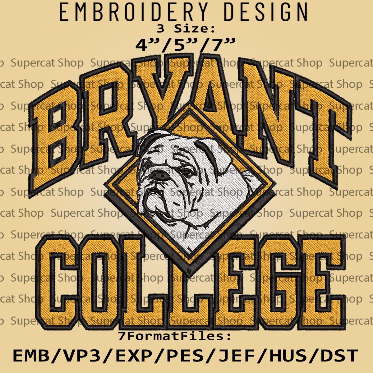 Bryant Bulldogs Logo NCAA, NCAA Embroidery design, Bryant Bu | Inspire ...