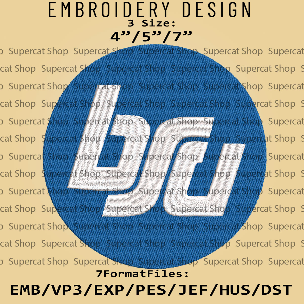 NCAA Boise State Broncos Logo, NCAA Embroidery design, Boise | Inspire ...