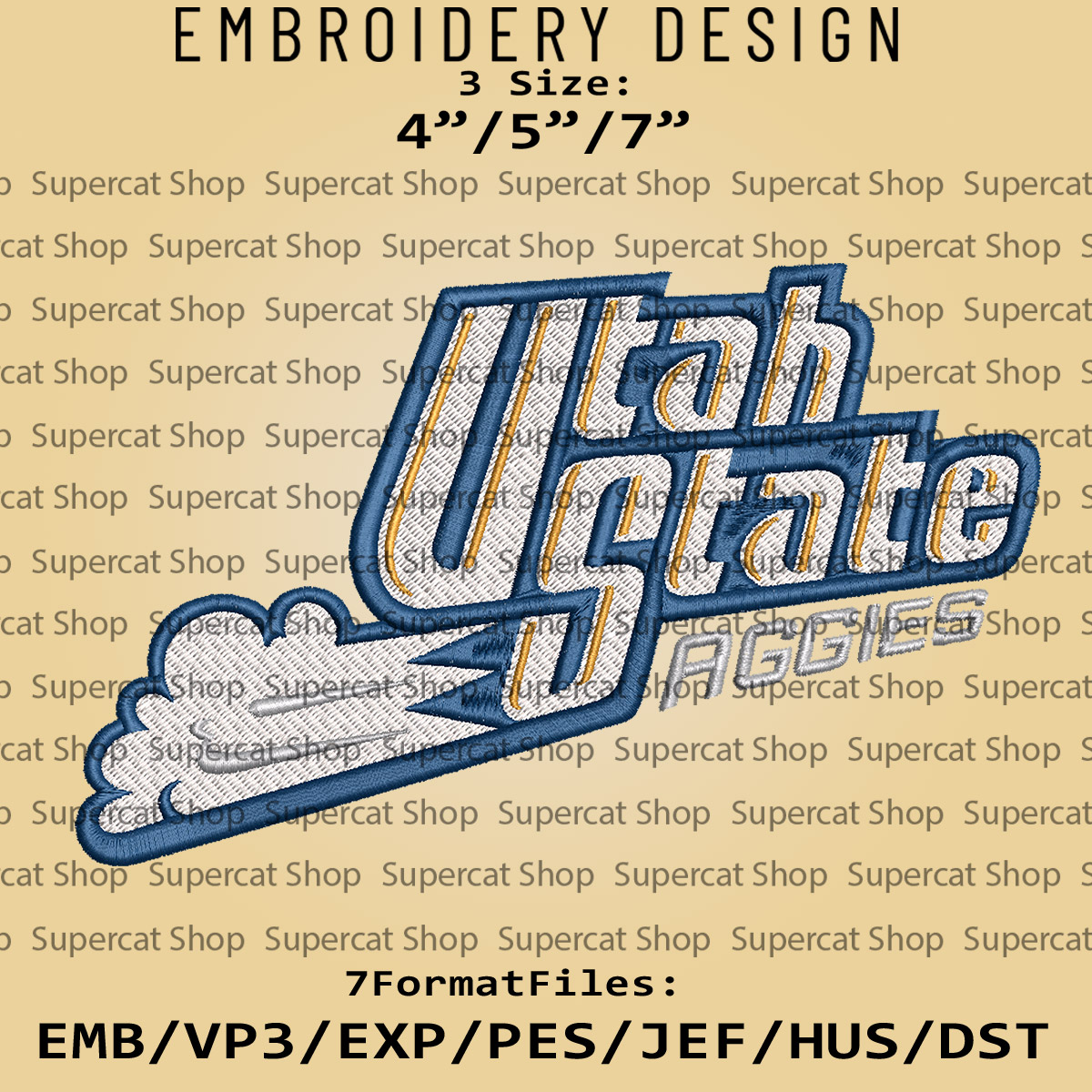 Utah State Aggies Logo NCAA, Embroidery design, Utah State A | Inspire ...