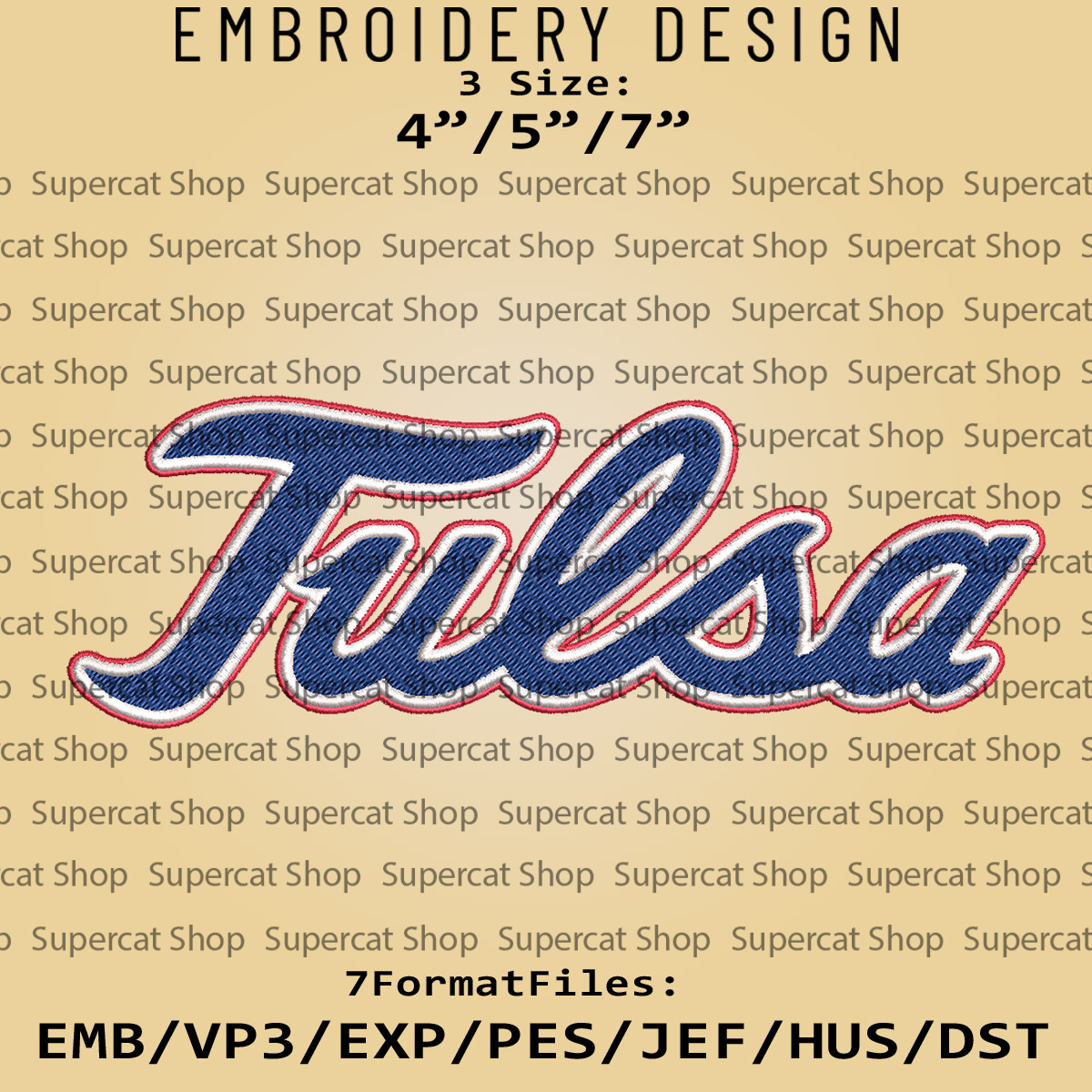 Tulsa Golden Hurricane Logo NCAA, Embroidery design, Tulsa G | Inspire ...