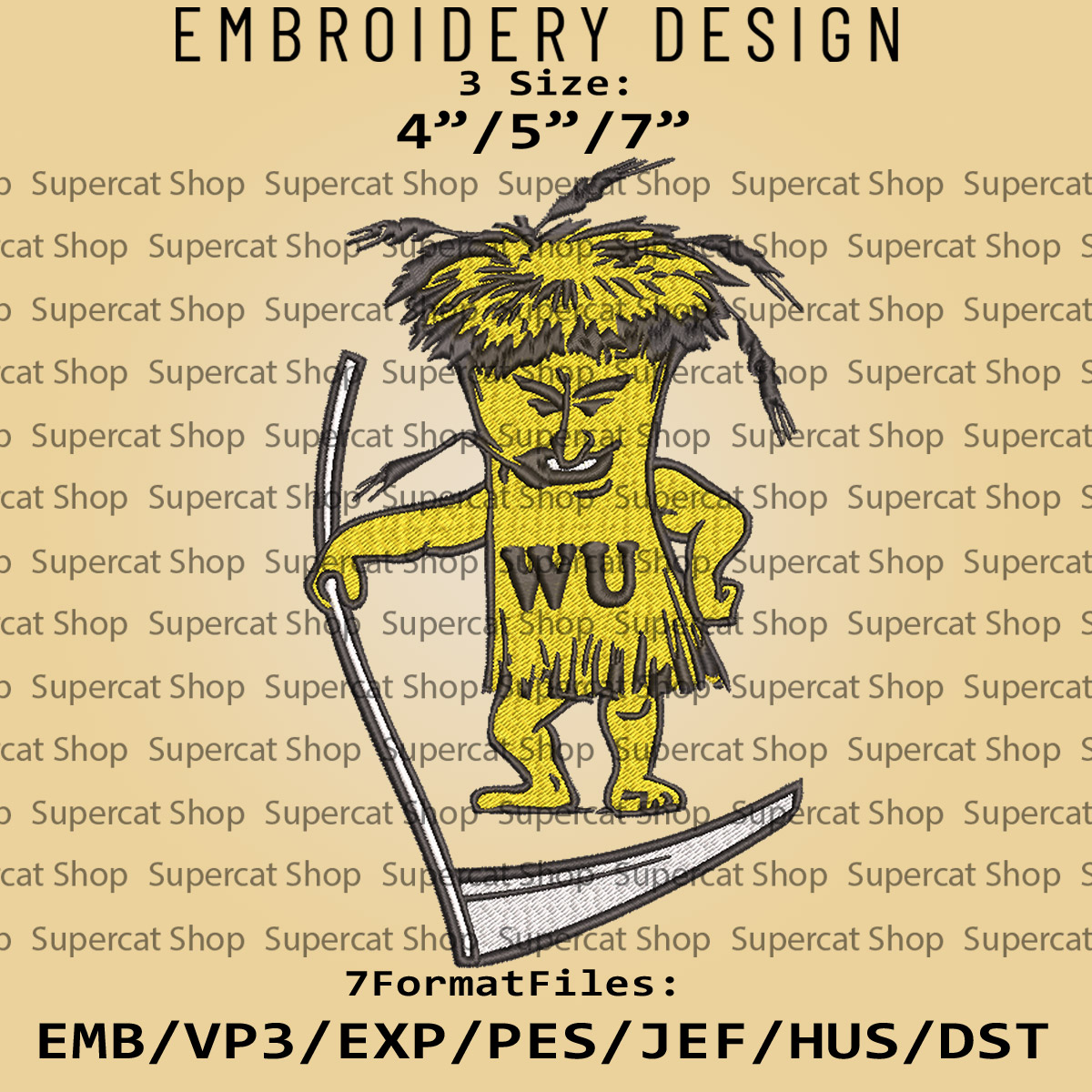 Wichita State Shockers Logo NCAA, Embroidery design, Wichita | Inspire ...