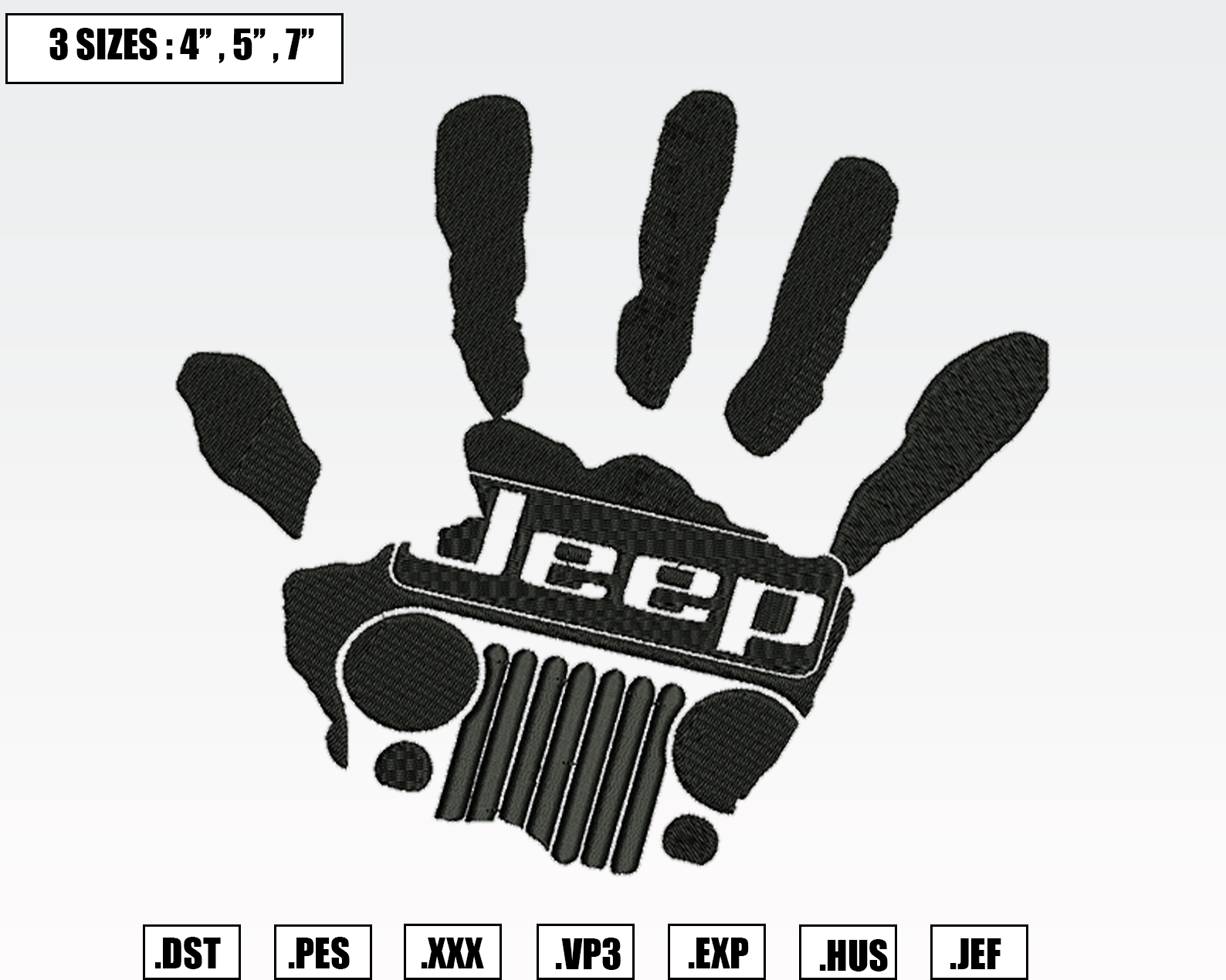 Jeep Compass Car Embroidery Designs, Machine Embroidery File | Inspire ...