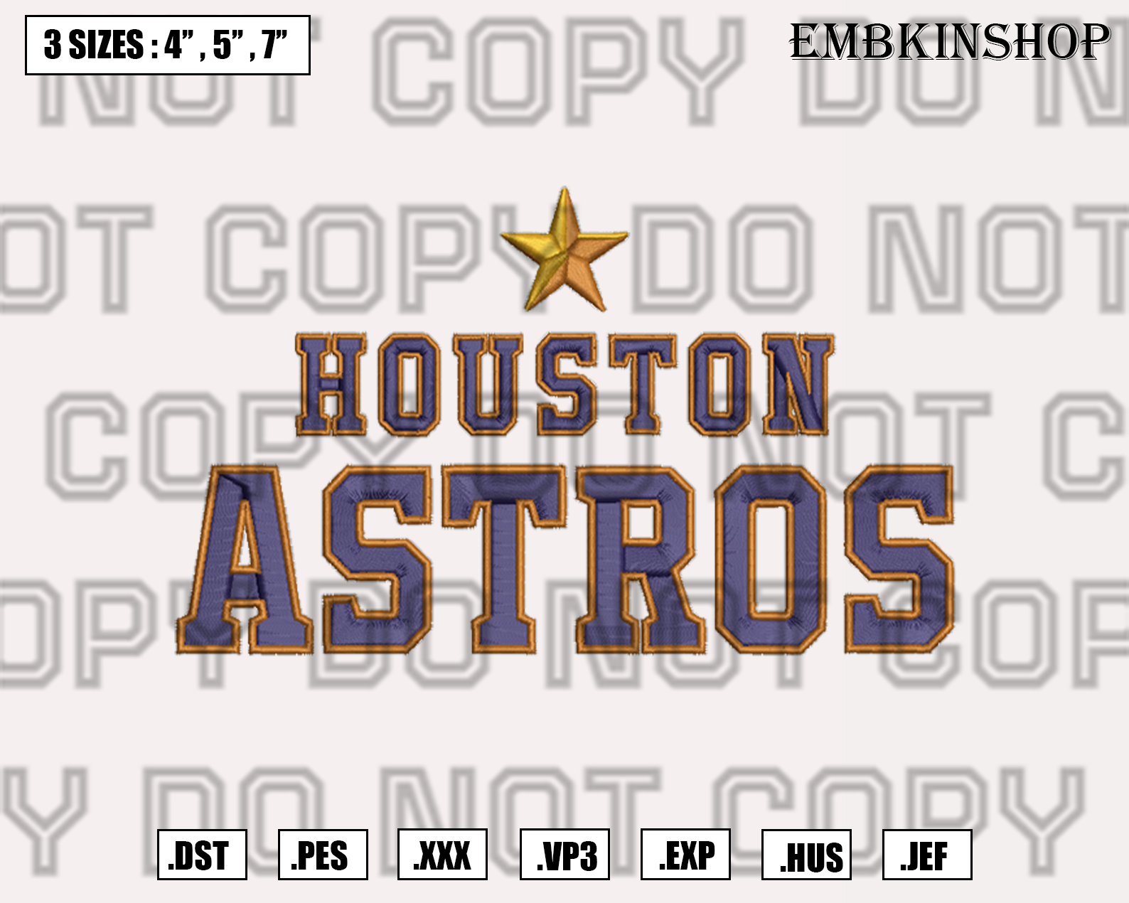 Houston Astros Wordmark Logo Embroidery Designs,MLB Logo Emb - Inspire ...