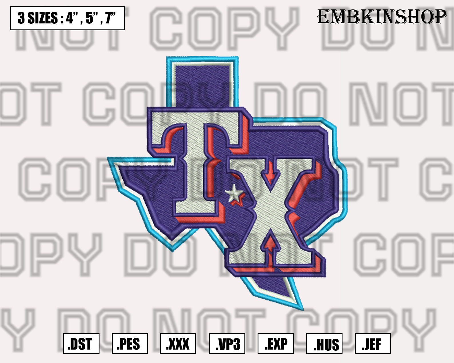 Texas Rangers Alternate Logo Embroidery Designs,MLB Logo Emb | Inspire ...